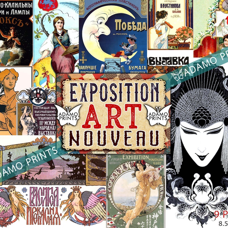 New Women in Art Nouveau - Etsy