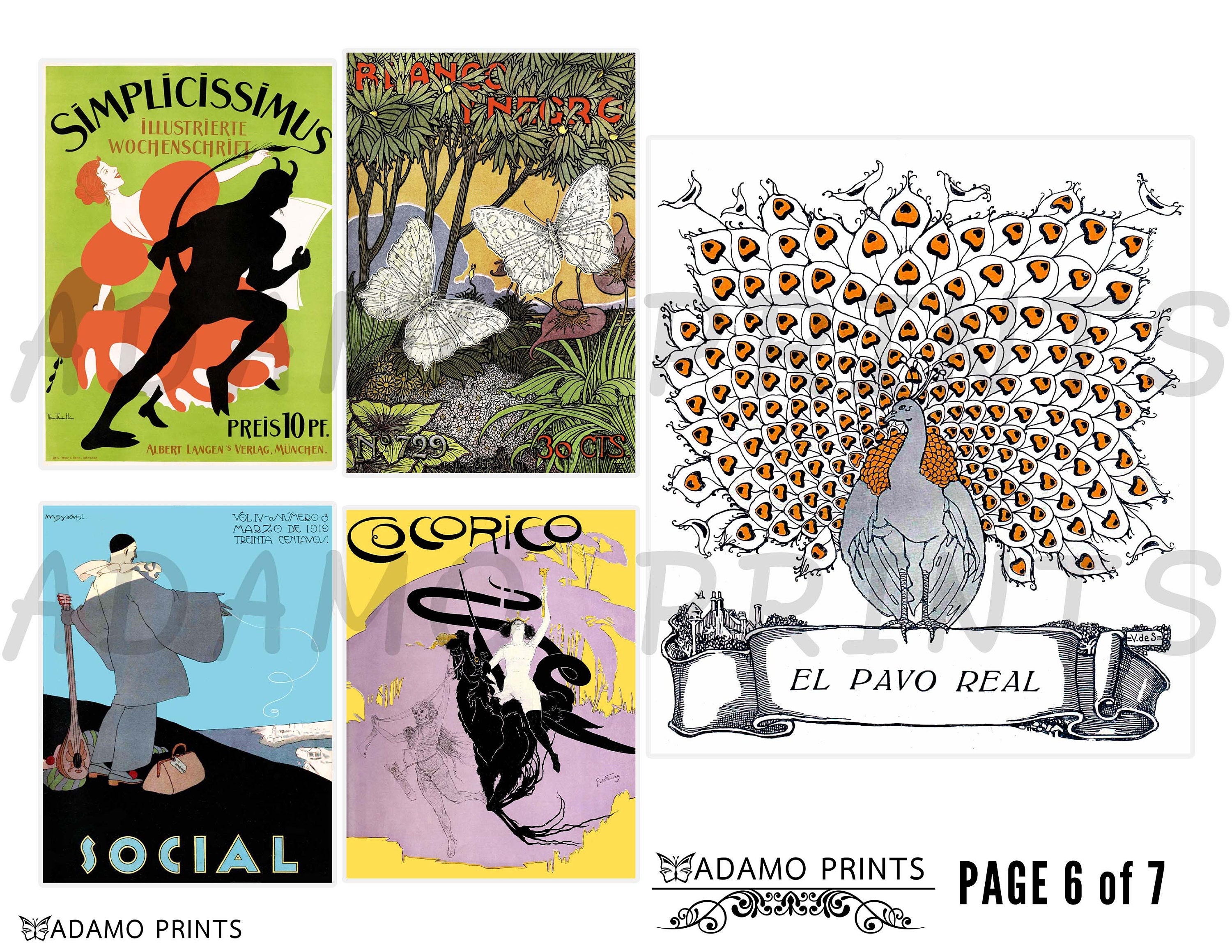 Art on Magazine Magazine Digital Digital Image Vintage Art | Etsy