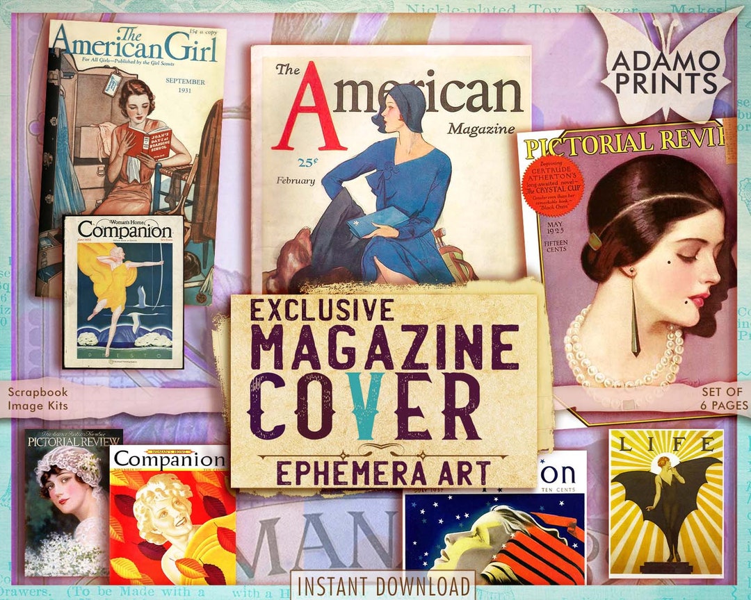 Exclusive Magazine Cover, Magazine Digital, Digital Image, Vintage Art ...