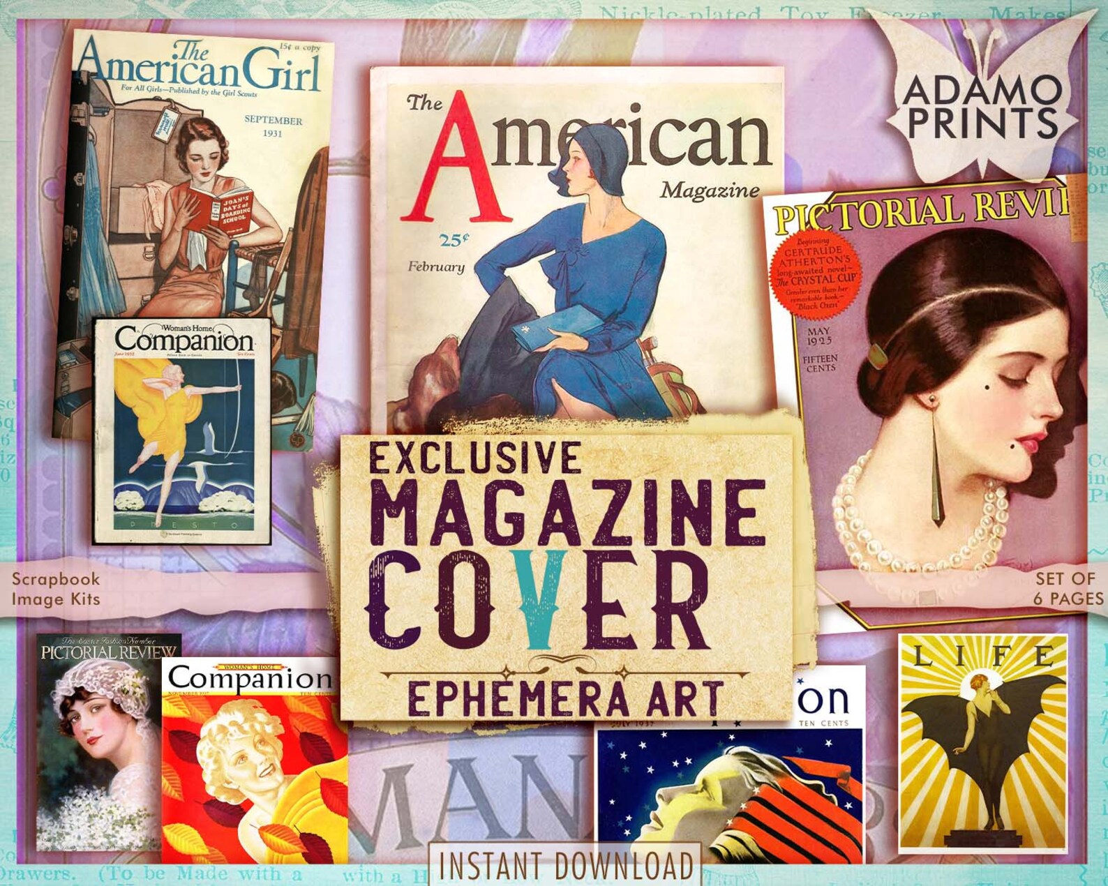 Exclusive Magazine Cover, Magazine Digital, Digital Image, Vintage Art ...