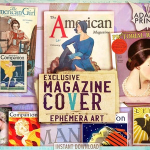 Exclusive Magazine Cover, Magazine Digital, Digital Image, Vintage Art ...
