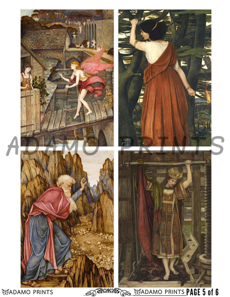 John Spencer Myth Pre-raphaelite Art Digital Print Vintage - Etsy