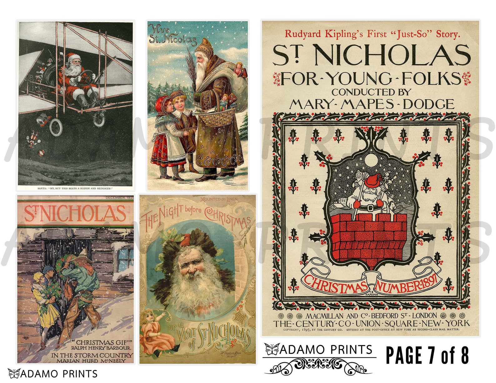 St. Nicholas A Visit Santa Christmas Time December - Etsy