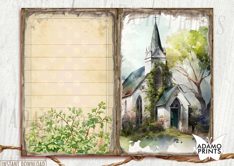 Christian Faith Junk Journal Kit, Prayer Journal, Jesus, Collage Sheets ...