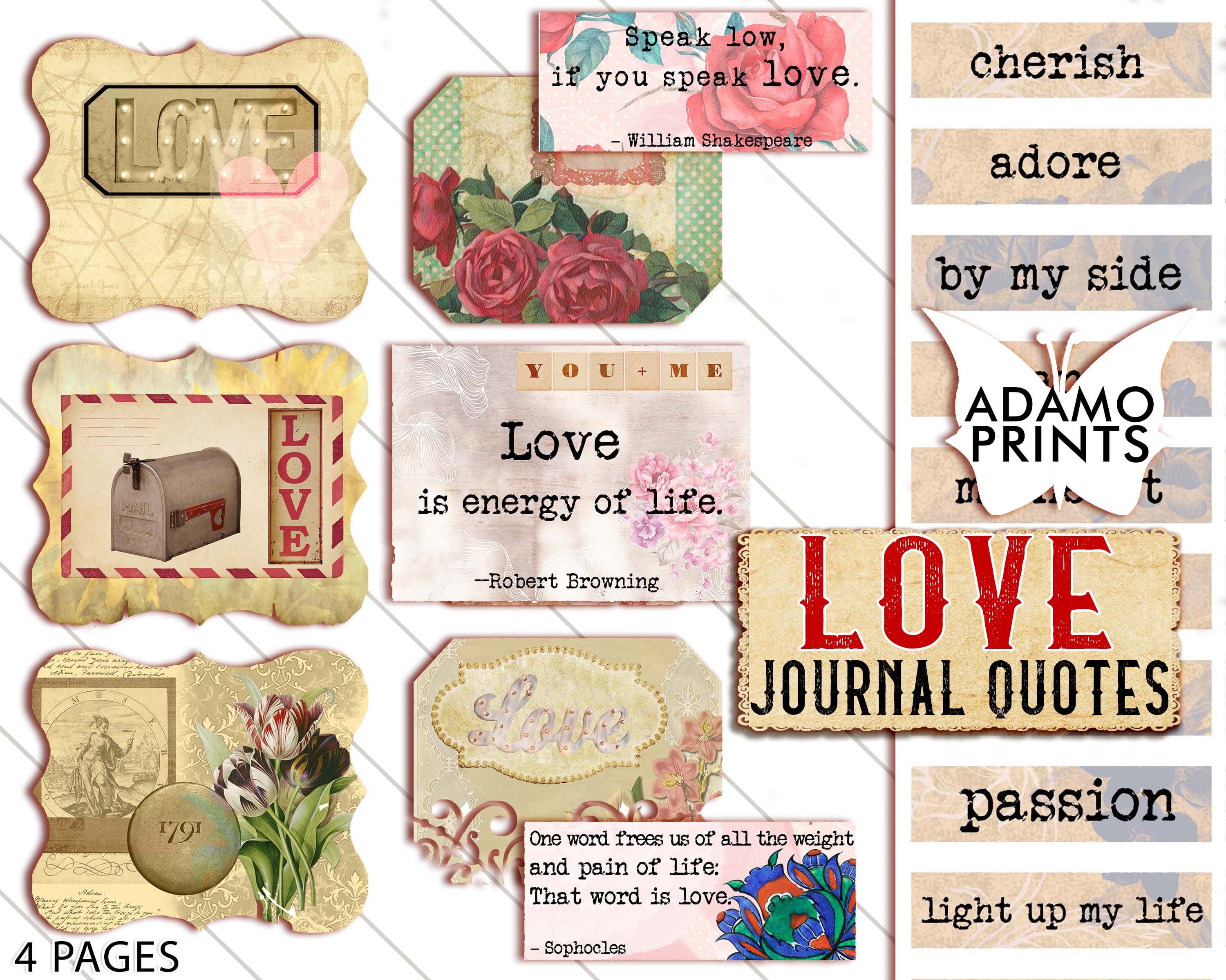 Love Journal Quotes, Journal Word, Motivation Words, Junk Journaling ...