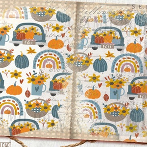 Cozy Autumn Season Junk Journal Pages, Fall Journal Kit, October, Fall ...