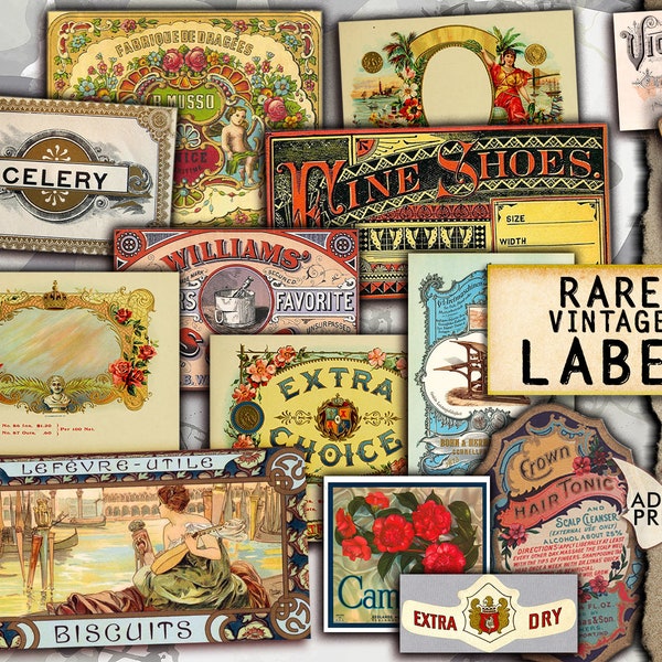 Old Can Labels - Etsy