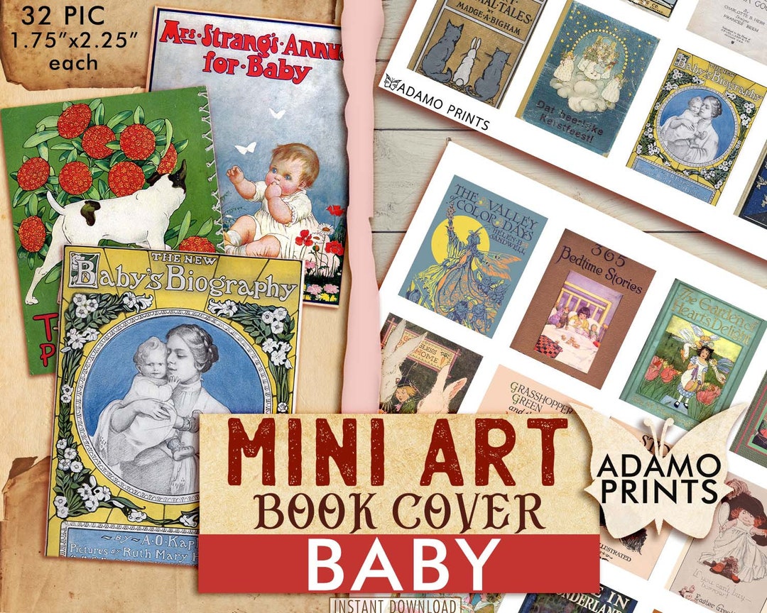 Mini Art -baby Book Cover, Digial Images, Miniature Images, Magic ...
