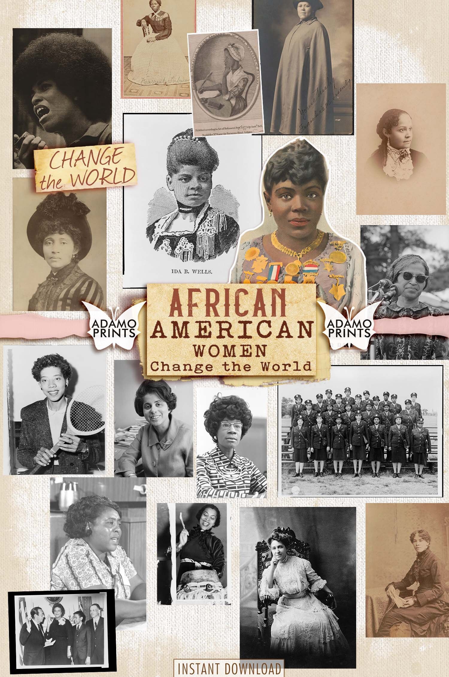 African American Women Change the World, Digital Images, Vintage Photos ...