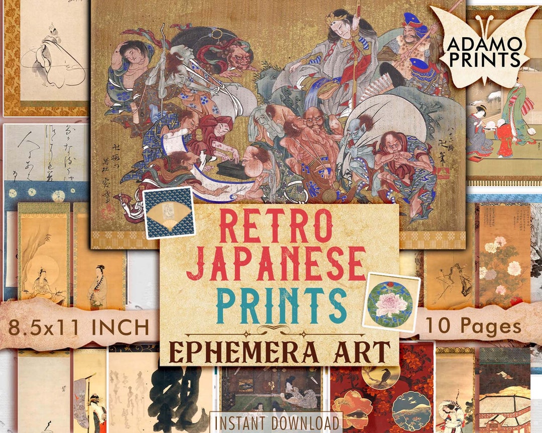 Retro Japanese Prints, Traditional Japan, Vintage Art, Digital Images ...
