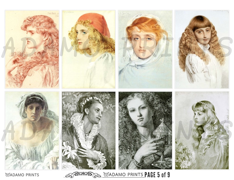 Mythical Legend Digital Images Fable Victorian Art Vintage - Etsy