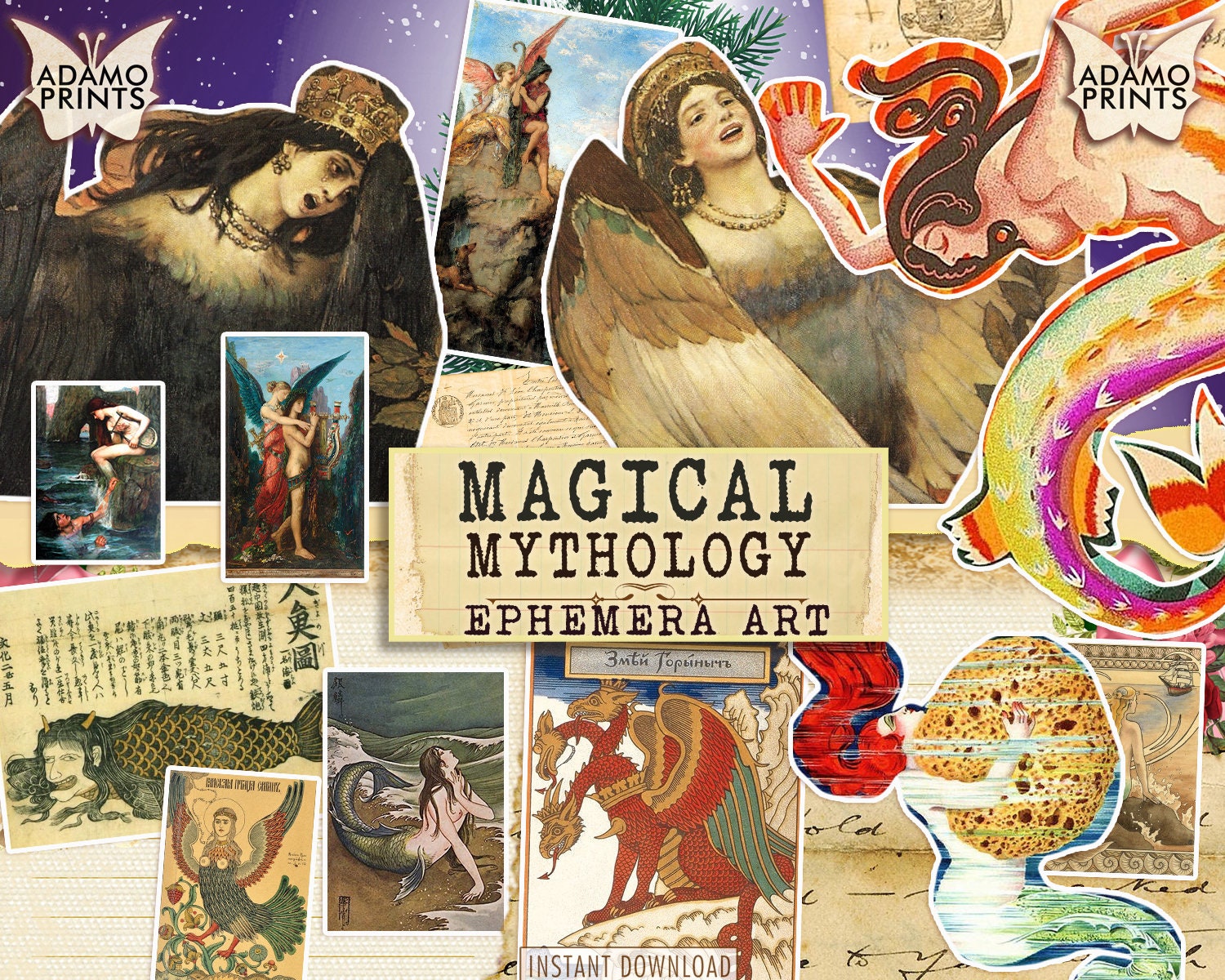 Magical Mythology Fantasy Digital Digital Art Magic | Etsy