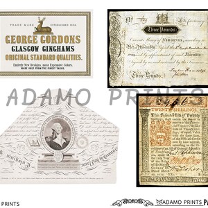 Ephemera Typography Embellishment, Scrapbook, Junk Journaling Digital ...