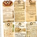 Aged Recipe Tags Printable Vintage Tag Collage Sheet - Etsy