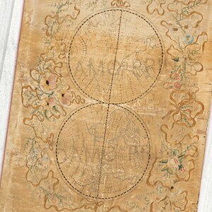 Embroidery Old Map Pattern, Textile, Antique Map Paper Pack, Paper for ...