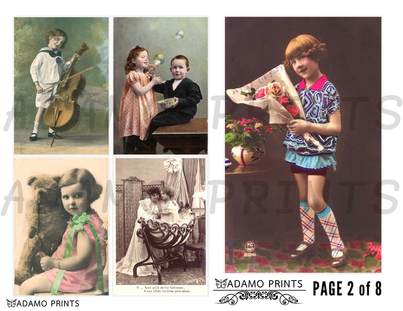 Ephemera Memory Set2 Vintage Photo Digital Ephemera Classic - Etsy