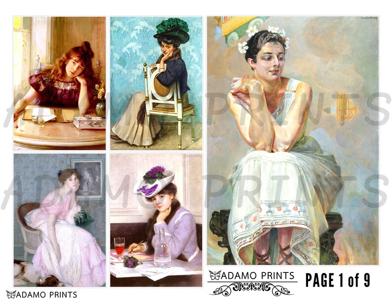 Thinking Women Digital Victorian Era Digital Ephemera - Etsy