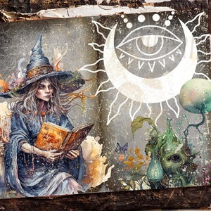Witch Spell Journal Pages, Magic Digital, Horror, Book of Shadow ...