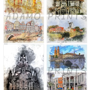 The World History, Travel, Digital Images, Collage Sheets, Postcard ...