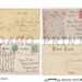 Vintage Writing Postcard Set2 Old Postage Digital Printable - Etsy