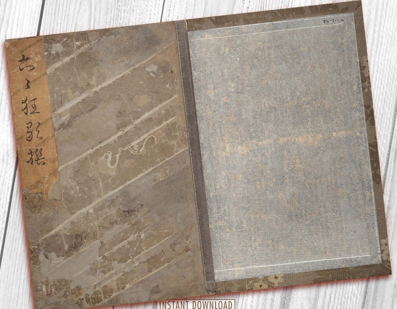 Japanese Cover Book Vintage Book Cover Paper Cover Ephemera - Etsy