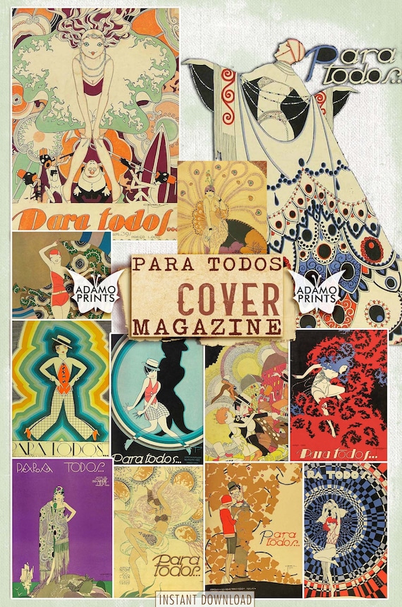 Para Todos Magazine Covers Magazine Digital Vintage Art | Etsy