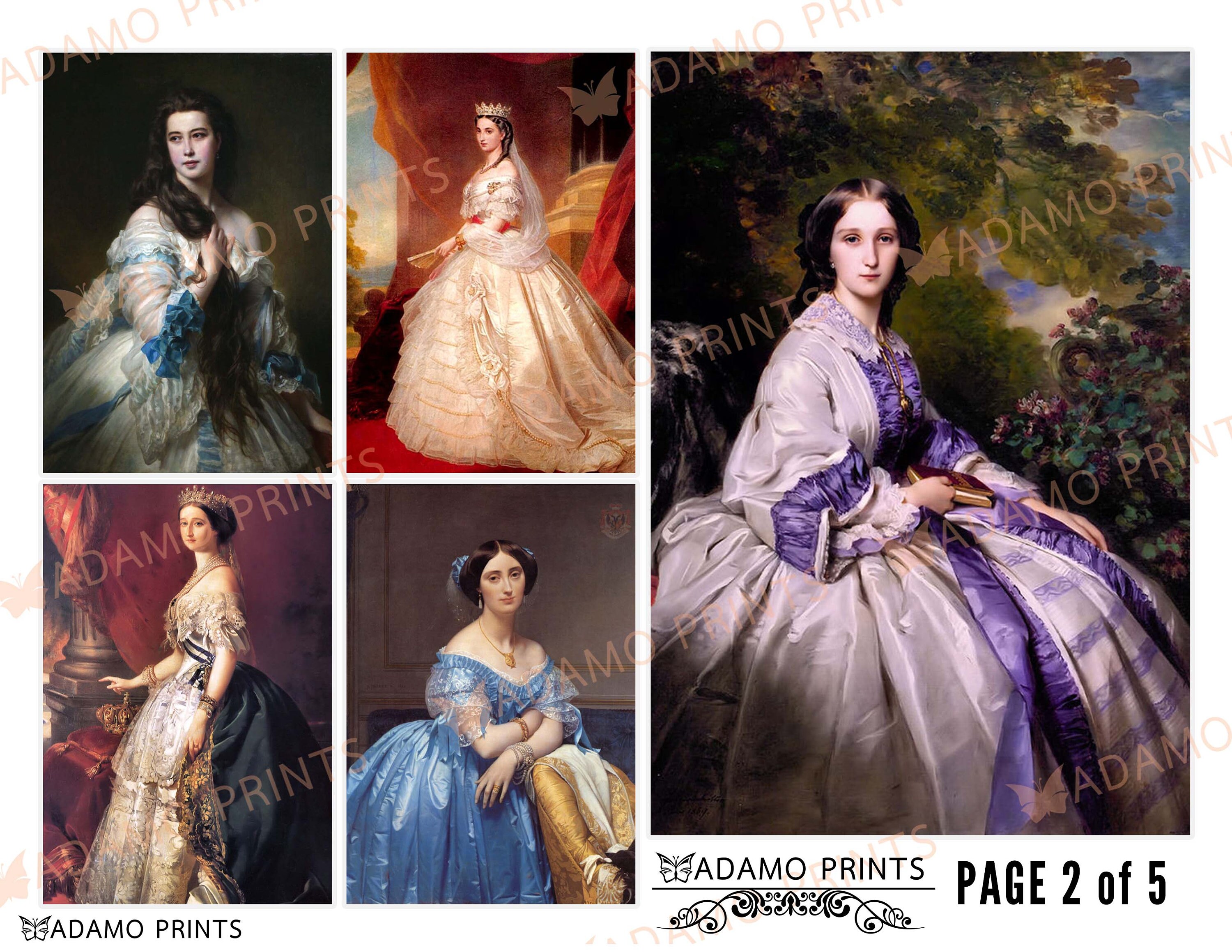 Victorian Dresses Digital Art Ephemera Classics Painting - Etsy