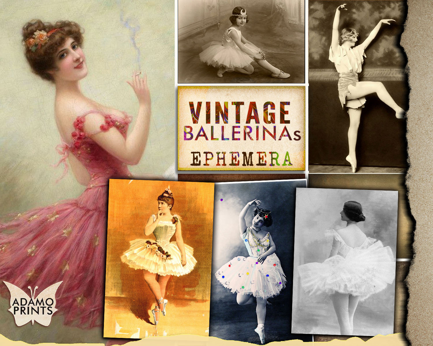 Vintage Ballerinas Classic Photos Digital Ephemera - Etsy