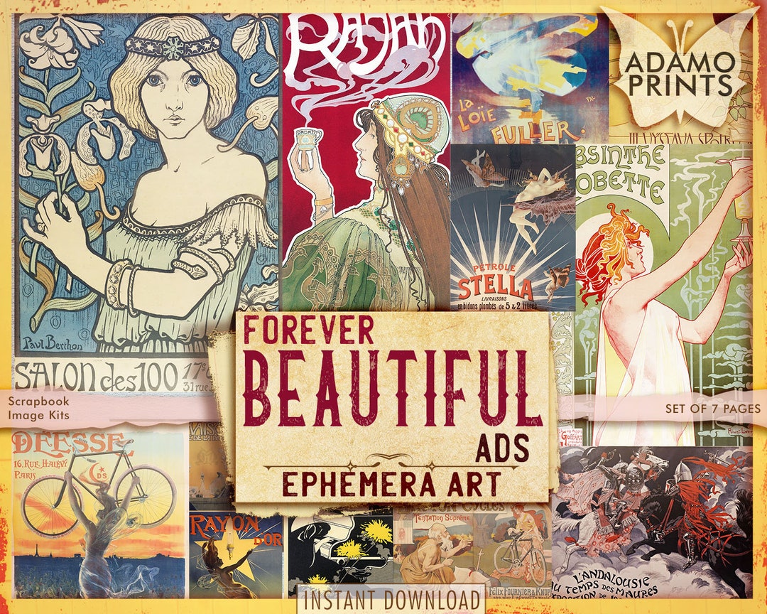 Forever Beautiful Ads, Advertising Digital, Digital Image, Vintage Art ...