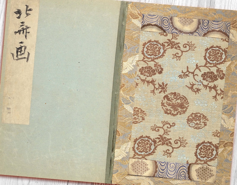 Japanese Cover Book Vintage Book Cover Paper Cover Ephemera - Etsy