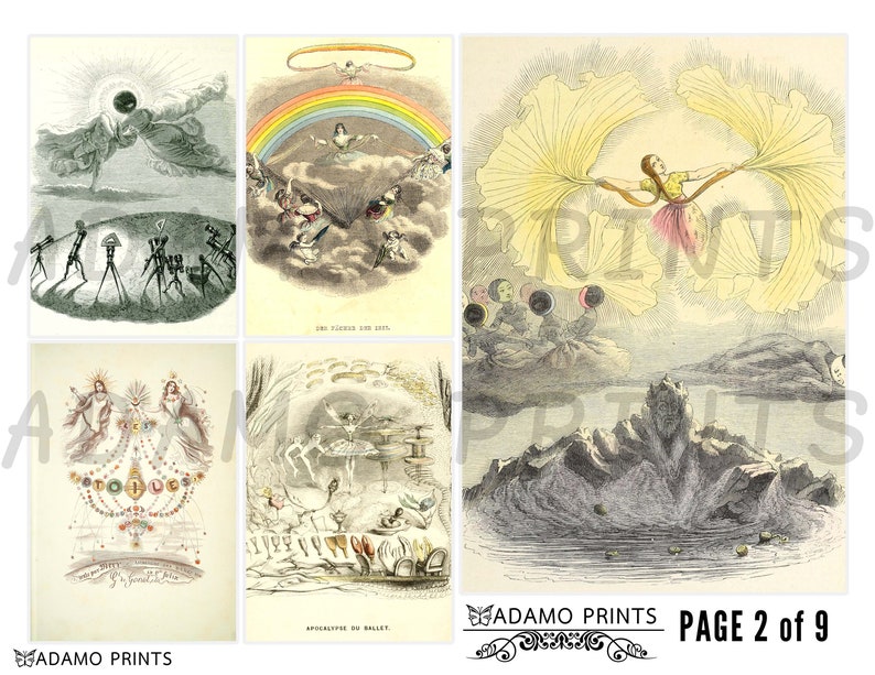 Celestial Art Vintage Astrology Zodiac Astronomy Digital | Etsy