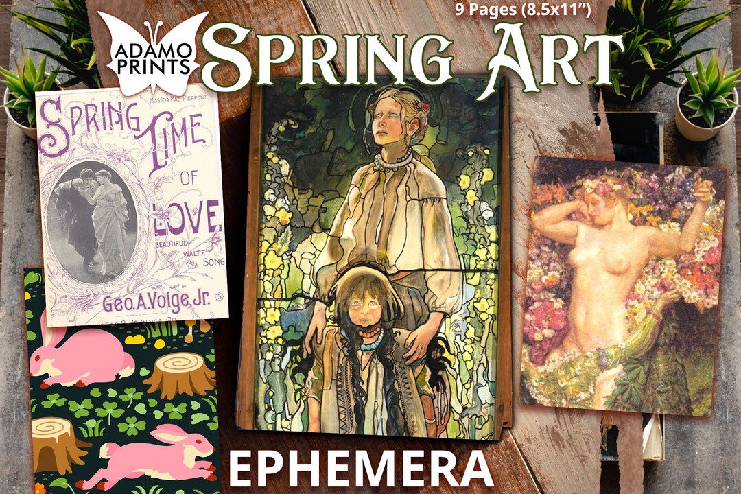 Spring Art, Women Digital, Ephemera Classic, Digital Images, Ephemera ...