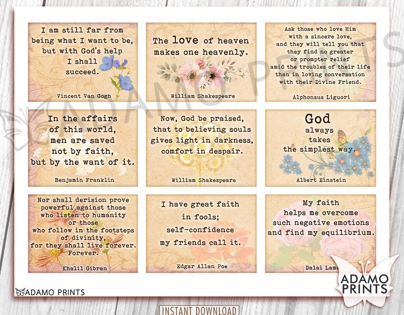 Faith Journal Quote & Words Motivation Words Junk Journaling - Etsy