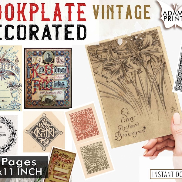 Ex Libris Bookplates - Etsy