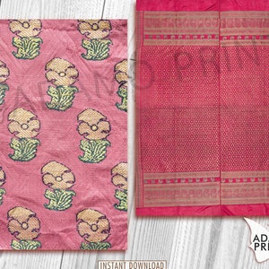 Indian Textile Pattern, Shabby, Boho, Junk Journaling Kit, Paper for ...