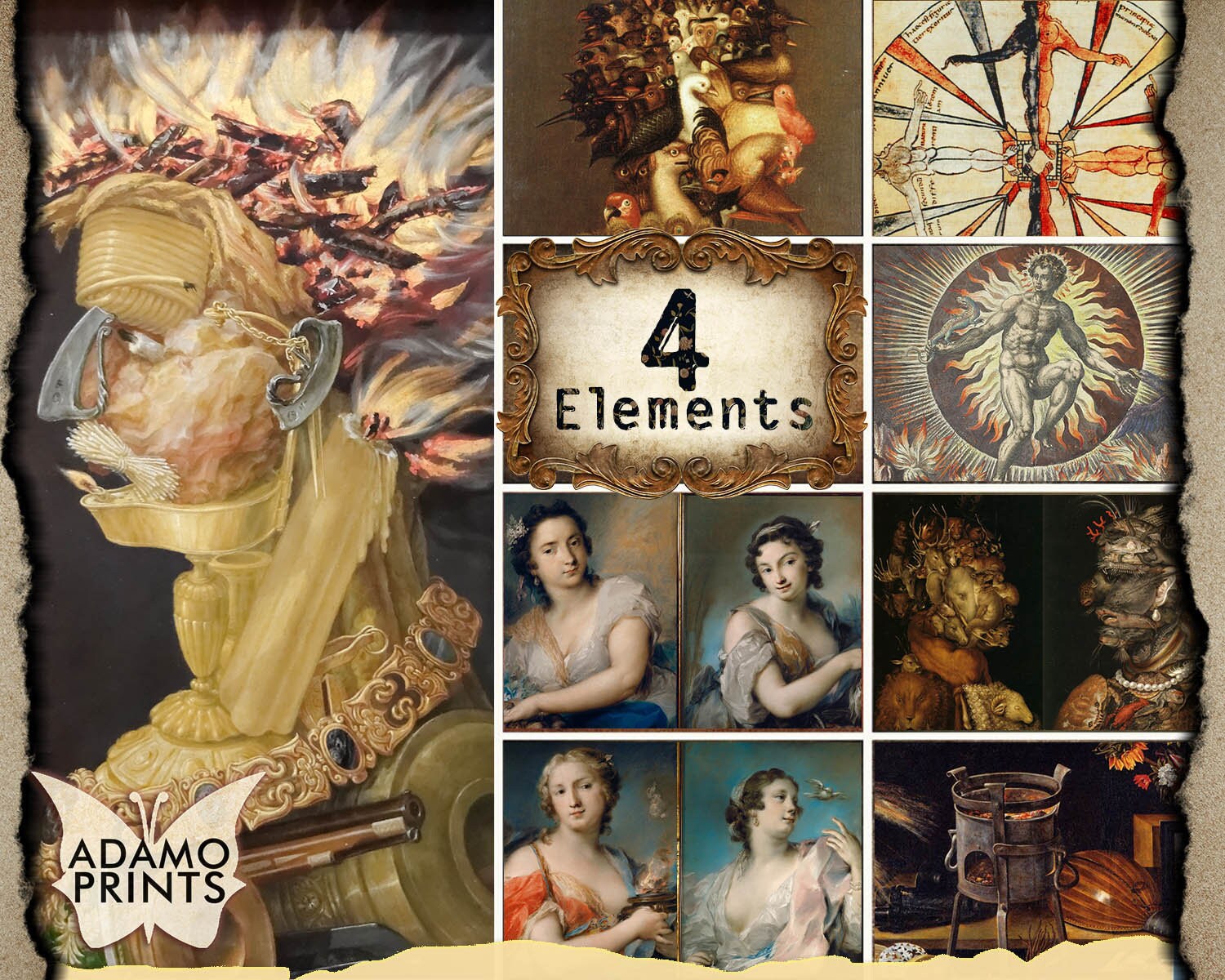 Four Elements Book of Shadows Earth Air Fire & Water - Etsy