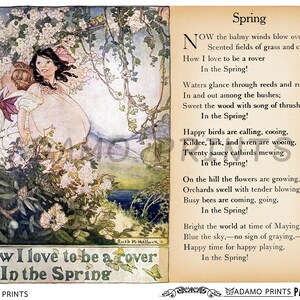 Spring Memory, Digital Art, Ephemera Classic, Vintage Art, Alter Art ...