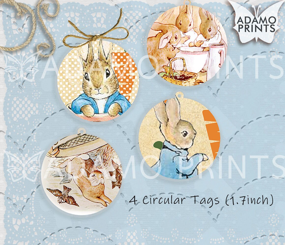 Beatrix Potter Peter Rabbit Tags Peter Rabbit Printable | Etsy