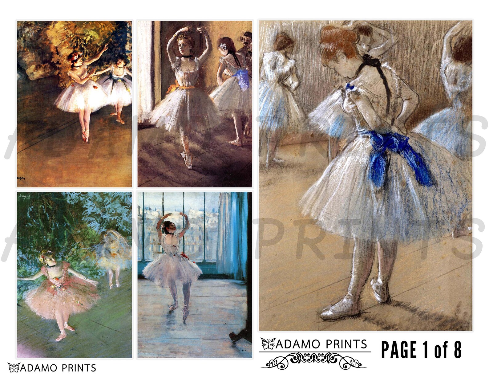 Ballerina Dance Classic Ephemera Digital Ephemera Printable - Etsy