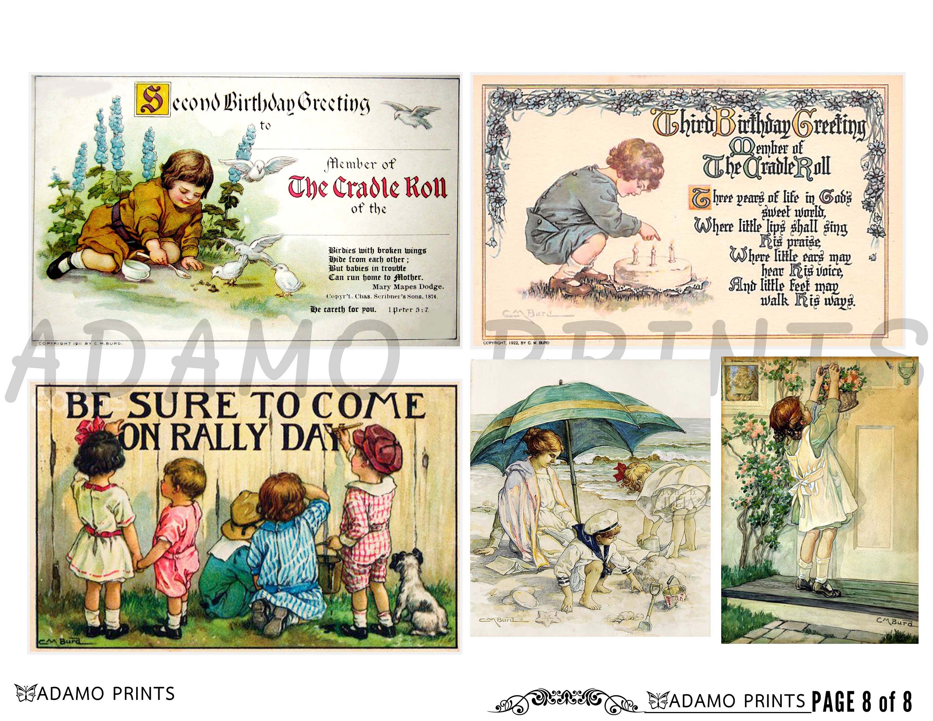 Little Children ATC Cards Child Ephemera Ephemera Classic | Etsy