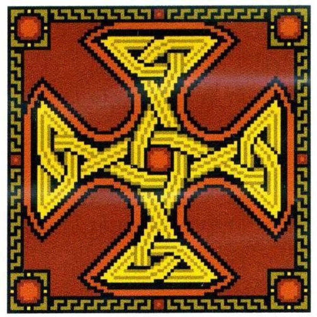 Amber Celtic Cross Cross Stitch Pattern - Etsy