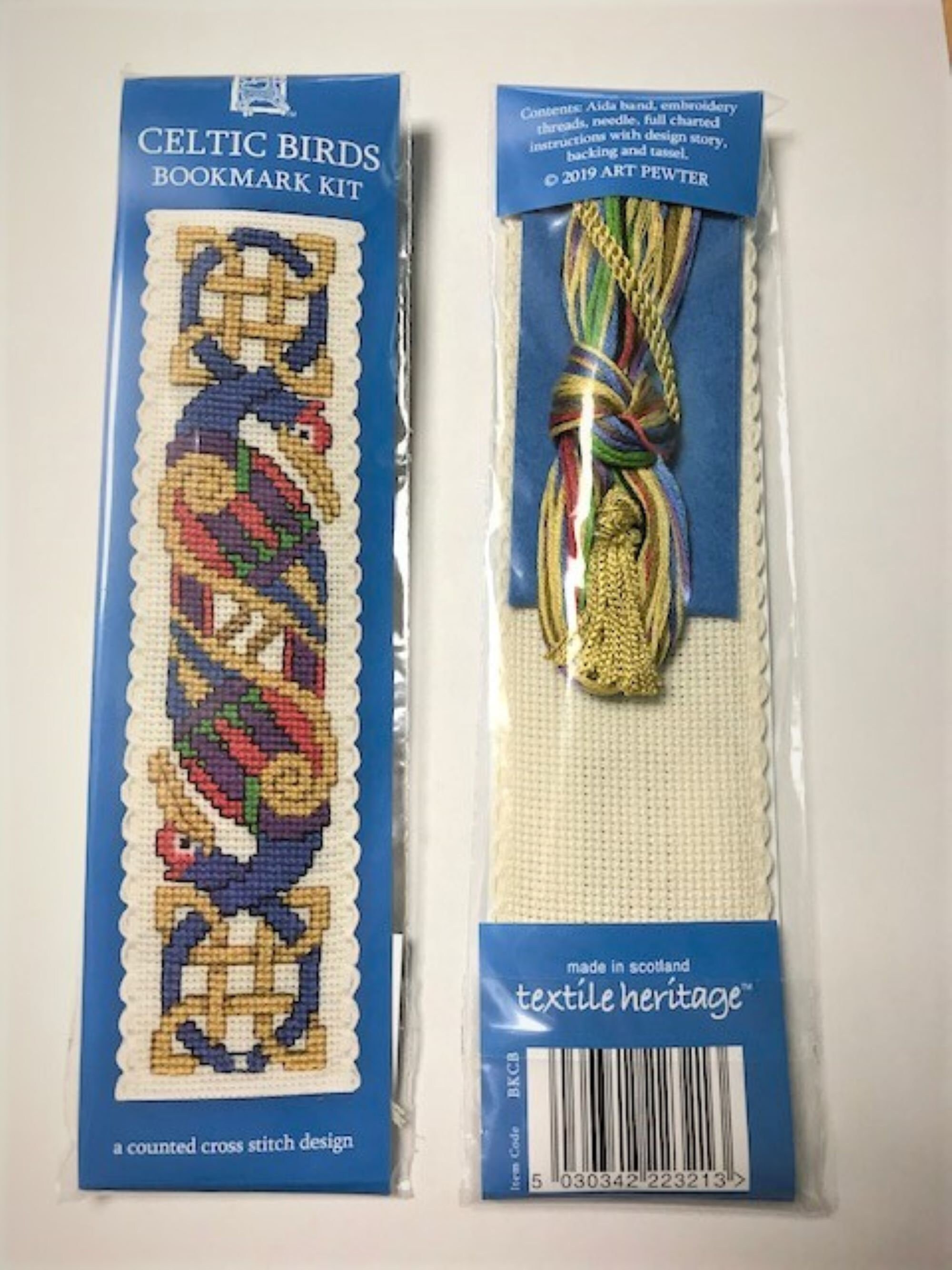 Celtic Birds Bookmark Cross Stitch Kit Textile Heritage Made | Etsy India
