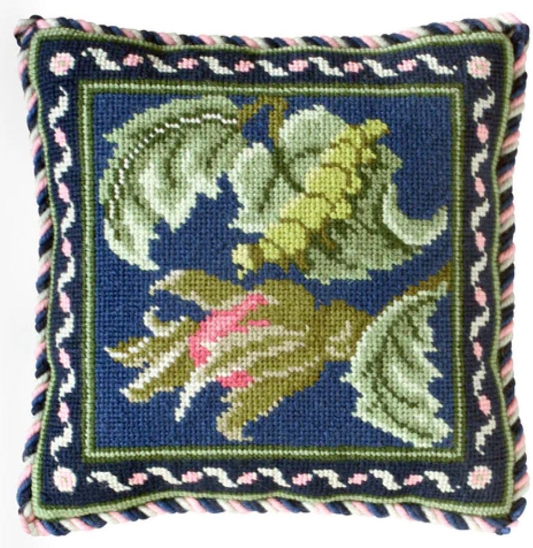 Caterpillar Needlepoint Kit - Dark Blue Background - Beth Russell ...