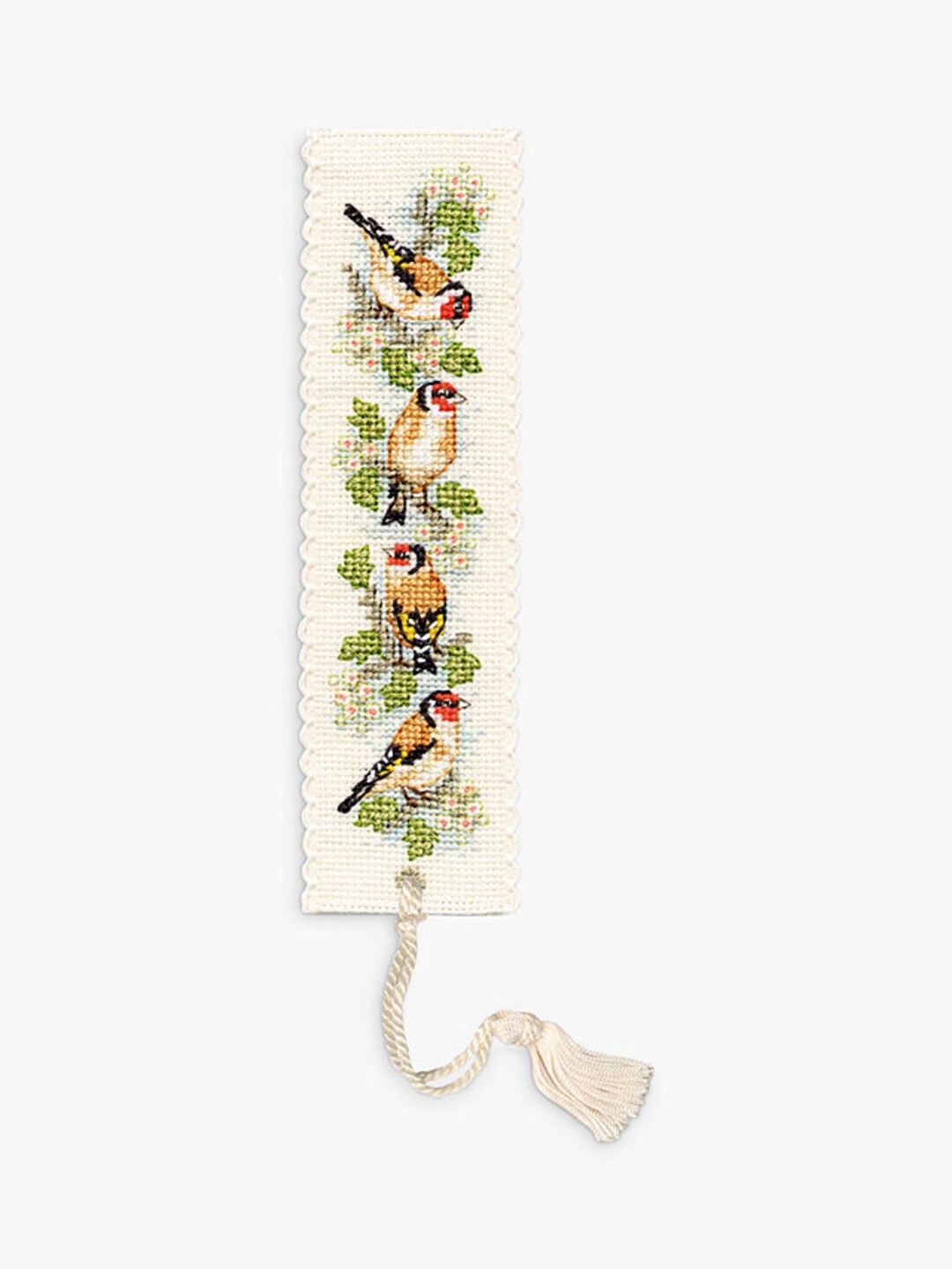 Goldfinches Bird Cross Stitch Bookmark Kit by Textile Heritage ...