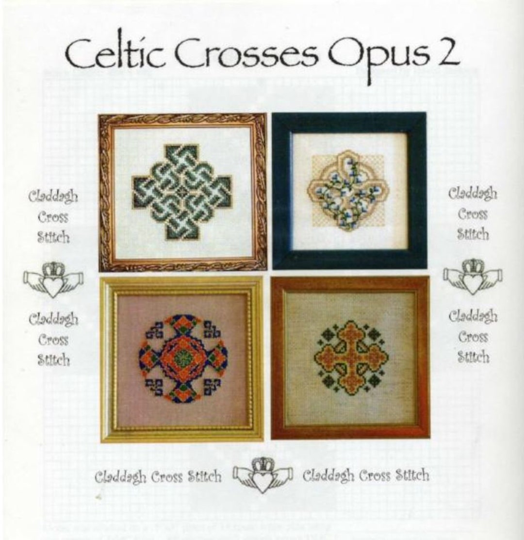PDF Celtic Crosses Opus 2 Cross Stitch Pattern - 4 Individual Patterns ...