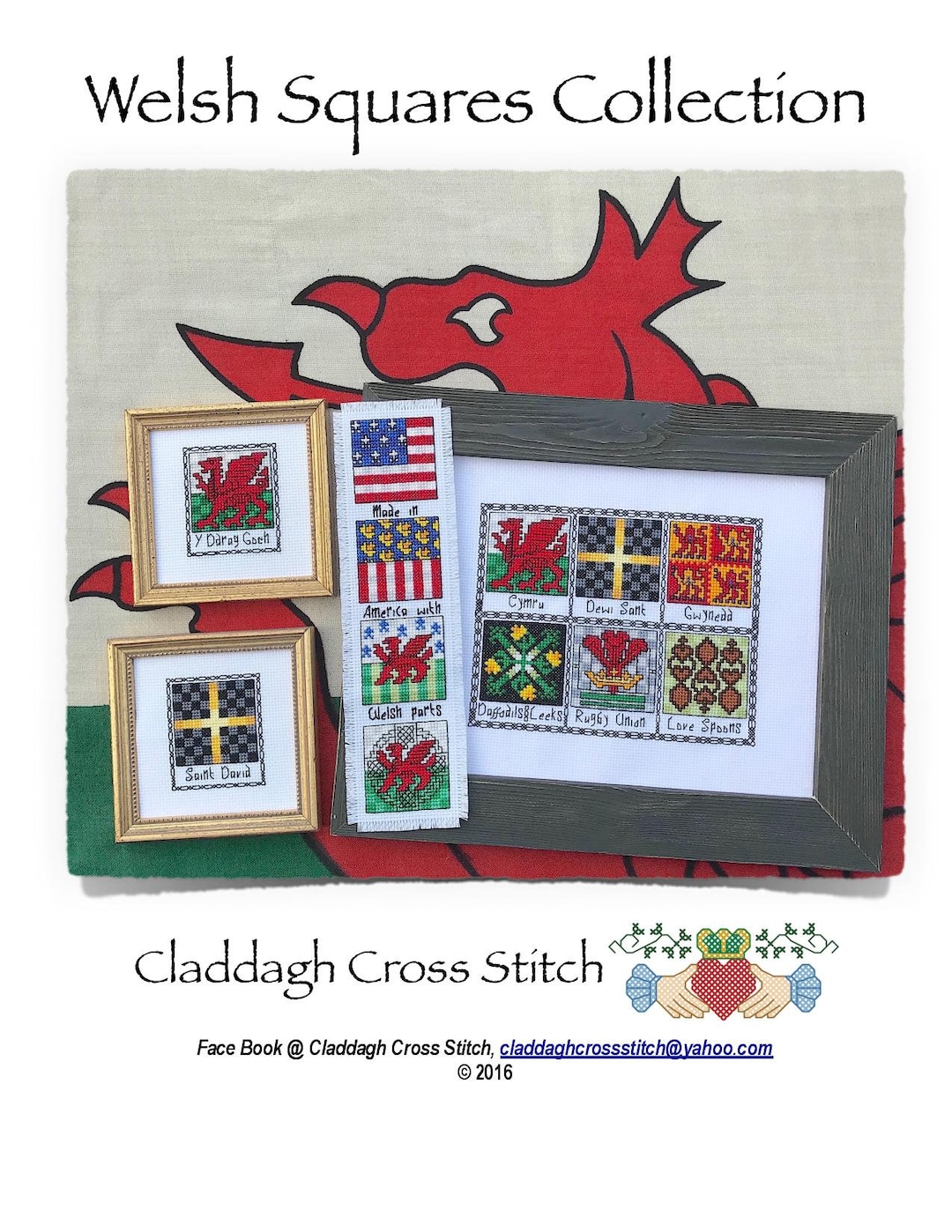 PDF Welsh Squares Collection Cross Stitch Pattern - 4 Patterns Included ...