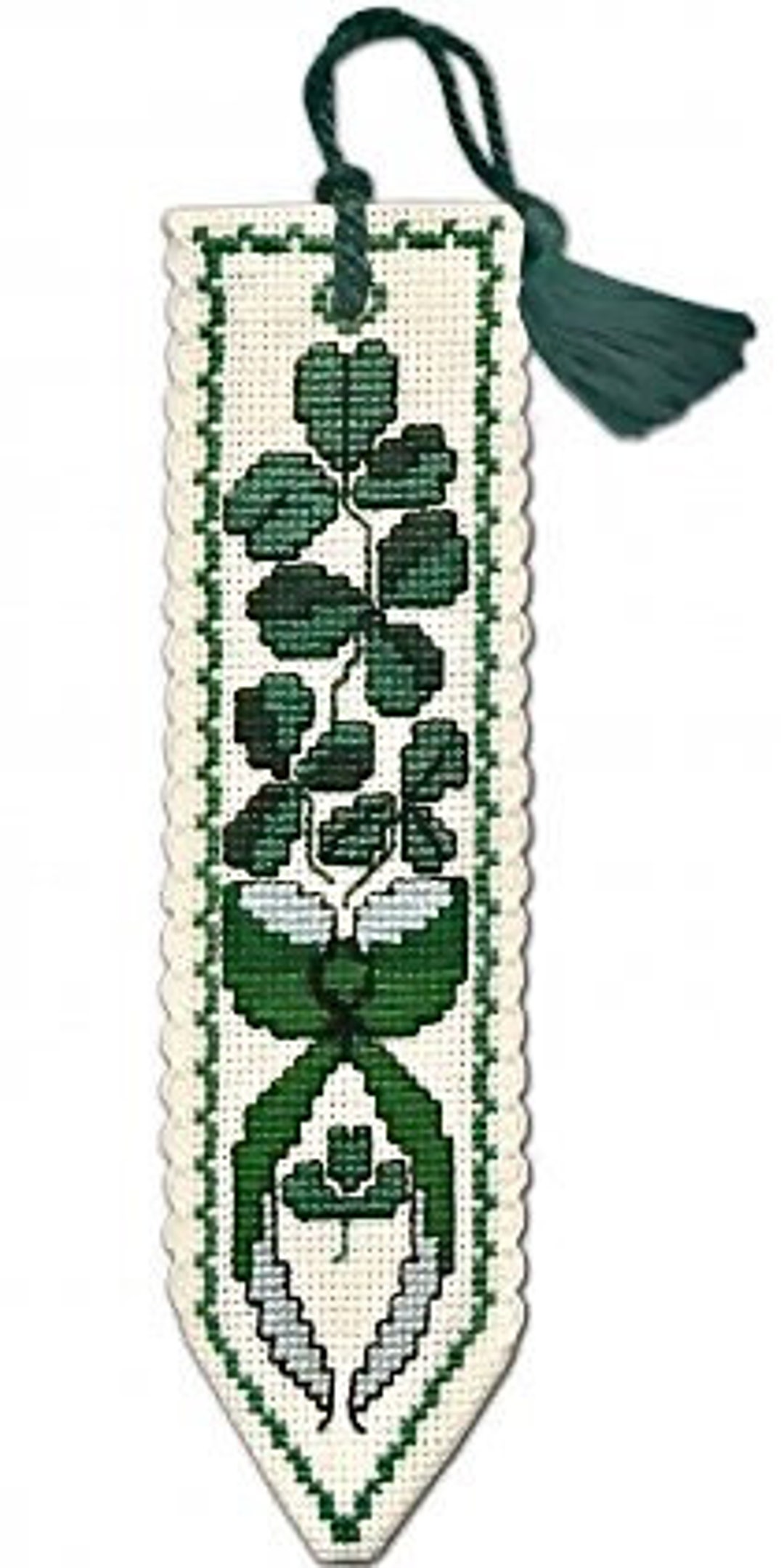 Irish Shamrock Bookmark Embroidery Cross Stitch Kit, Ireland, St ...