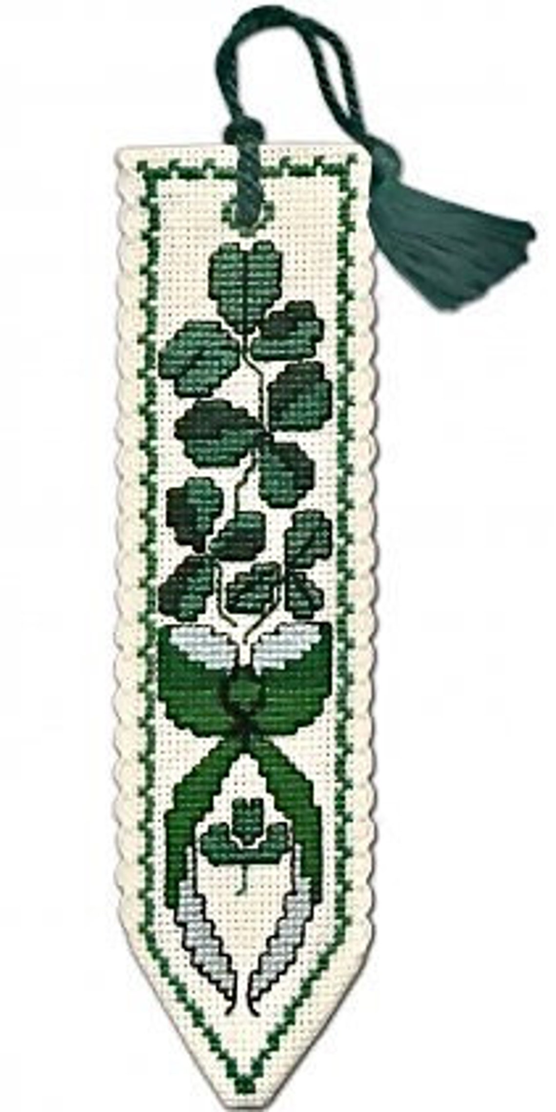 Irish Shamrock Bookmark Embroidery Cross Stitch Kit, Ireland, St ...