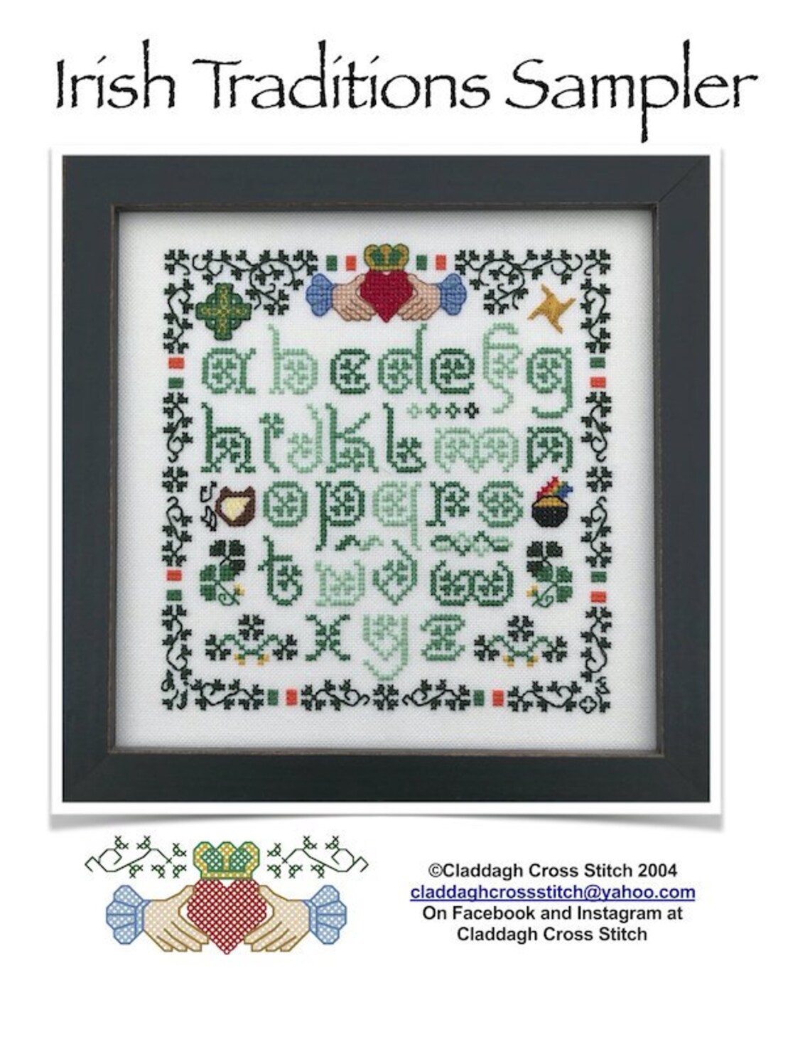 PDF Irish Traditions Cross Stitch Pattern - Claddagh Cross Stitch ...
