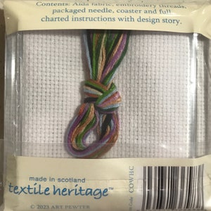 Wee Hieland Coo Coaster Cross Stitch Kit, Highland Cow, Cattle, Cowboy ...